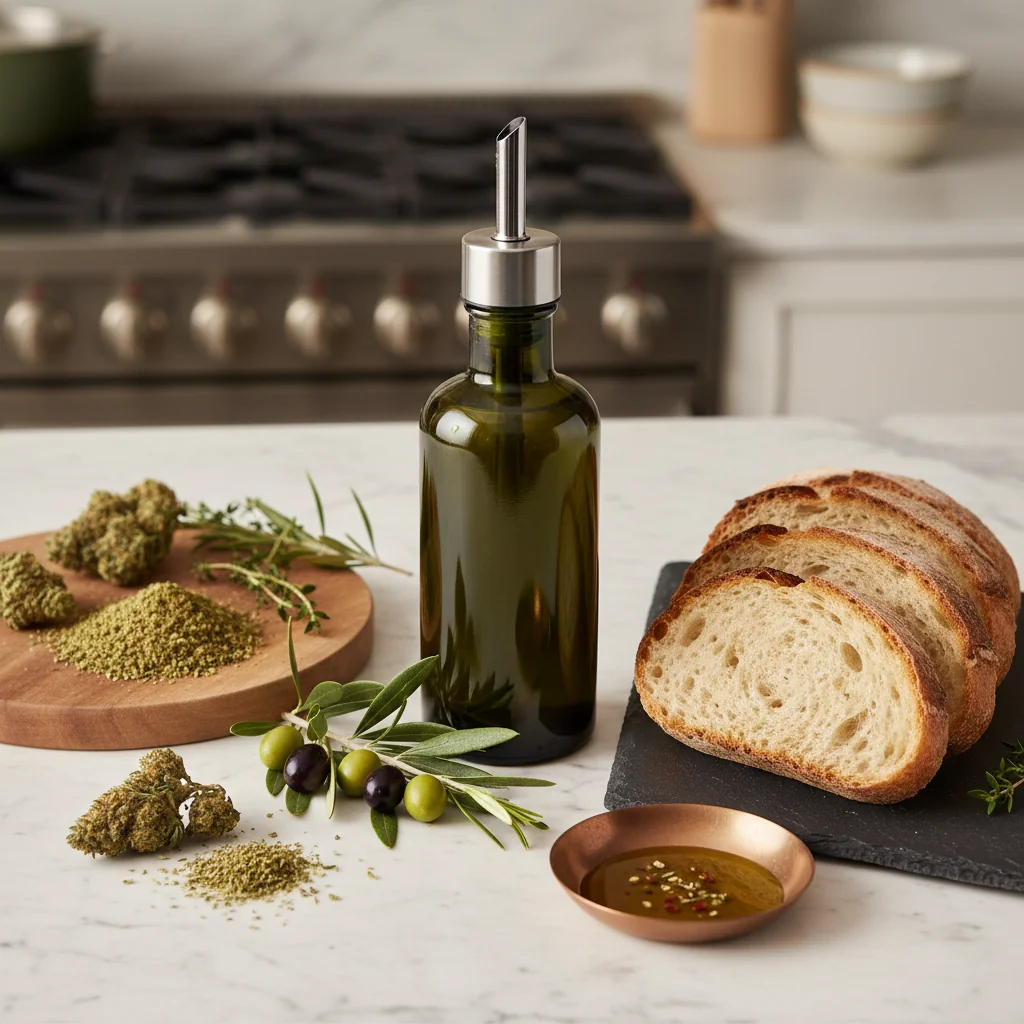 How to Make Cannabis Olive Oil: Savory Infusion Recipe | MunchMakers Guides